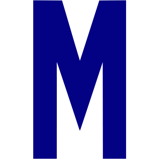Navy Blue Letter M Icon Free Navy Blue Letter Icons