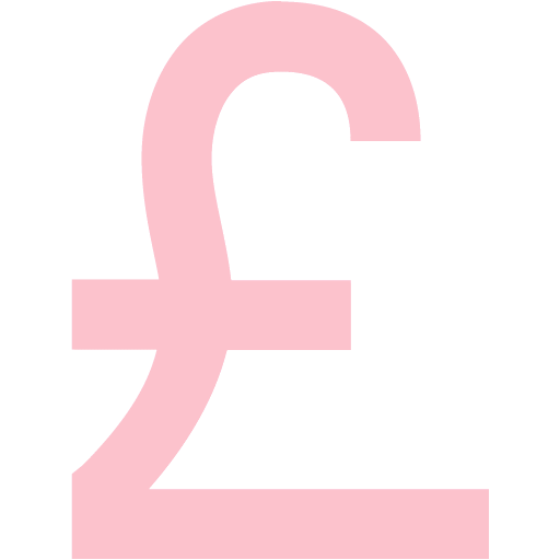 Pink British Pound 2 Icon Free Pink Currency Icons