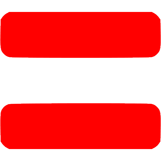 Red Equal Symbol