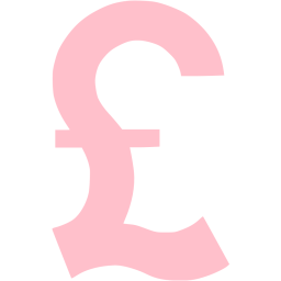 Pink British Pound Icon Free Pink Currency Icons